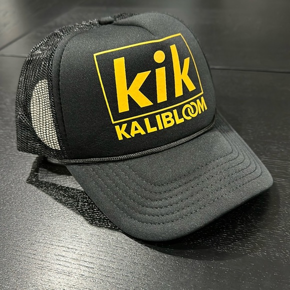 Kali Bloom | Accessories | Kalibloom Black And Yellow Trucker Hat ...